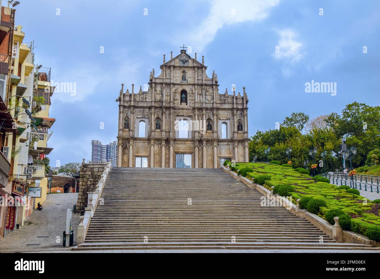 Macao, China - April 2, 2020: Ruins of St. Paul's catholic church built ...