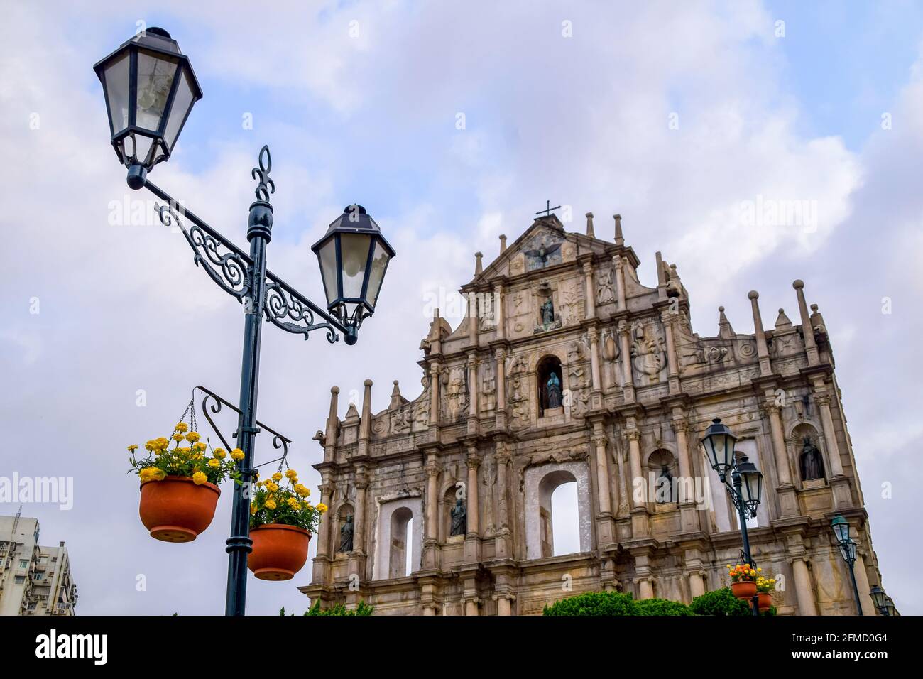 Macao, China - April 2, 2020: Ruins of St. Paul's catholic church built ...