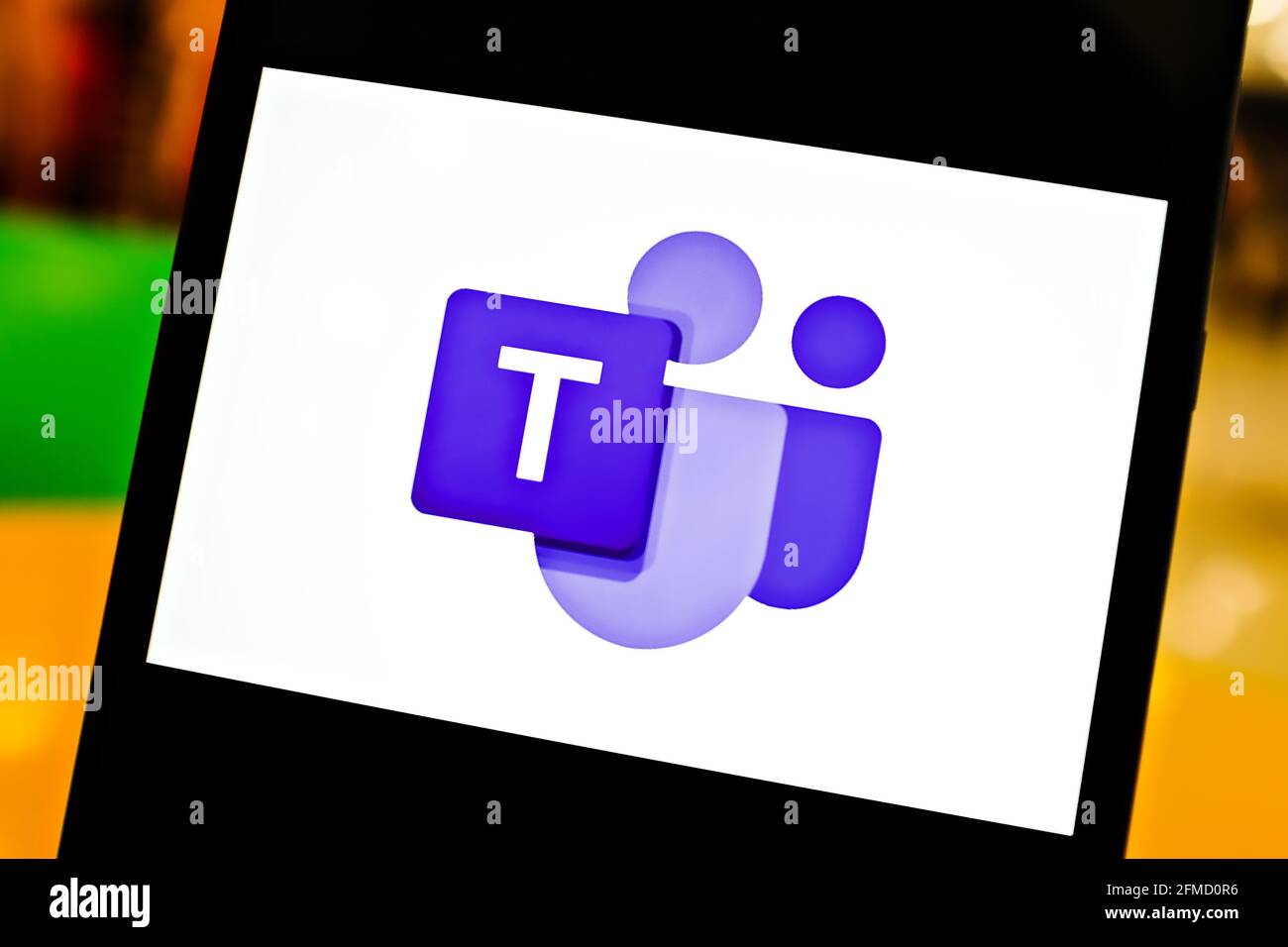 Editorial photo on Microsoft Teams theme. Illustrative photo for news ...