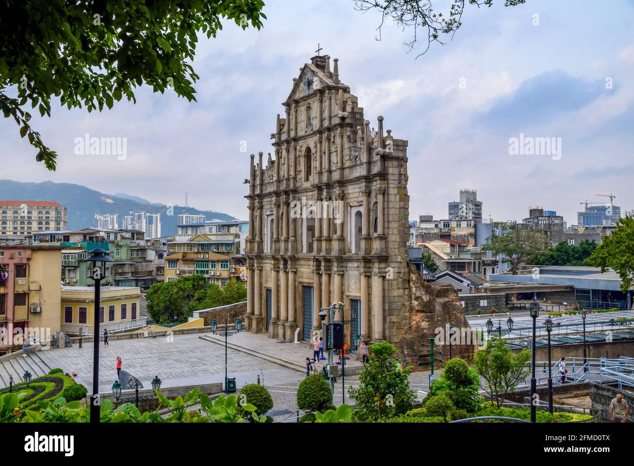 Macao, China - April 2, 2020: Ruins of St. Paul's catholic church built ...