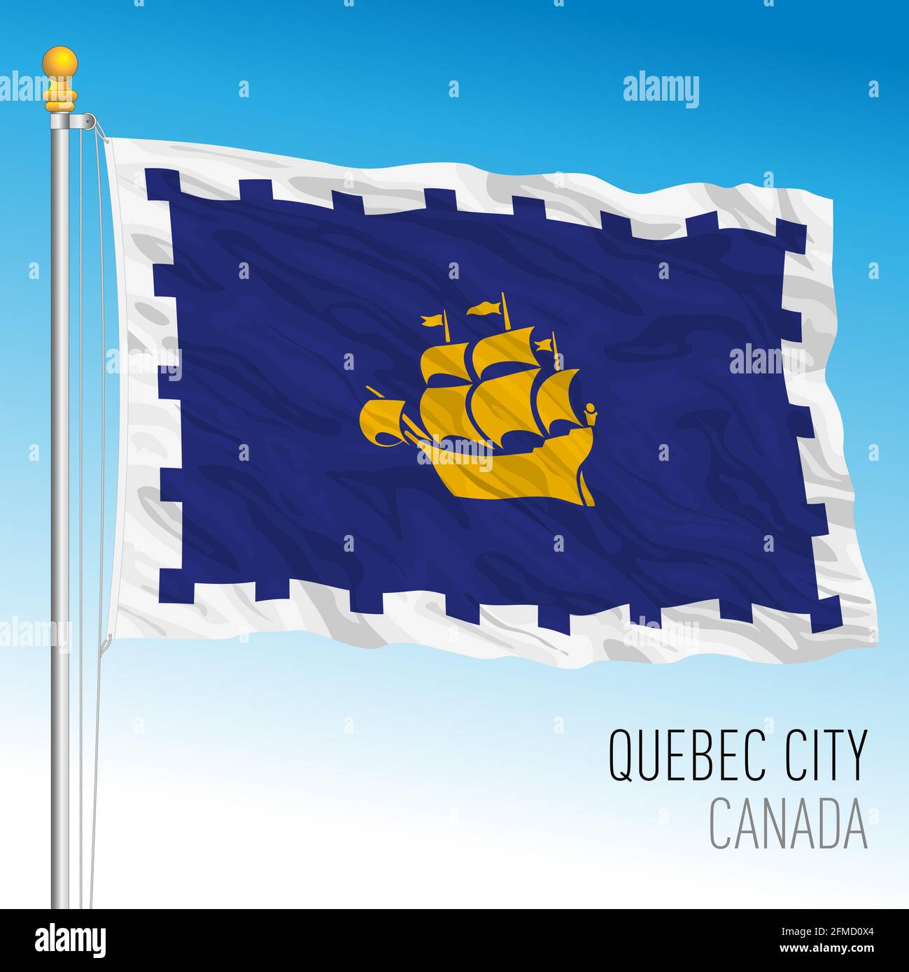 Quebec Flag Vector
