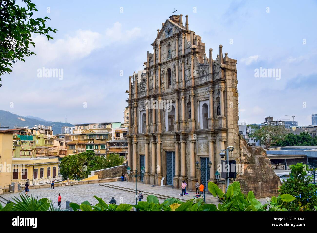 Macao, China - April 2, 2020: Ruins of St. Paul's catholic church built ...