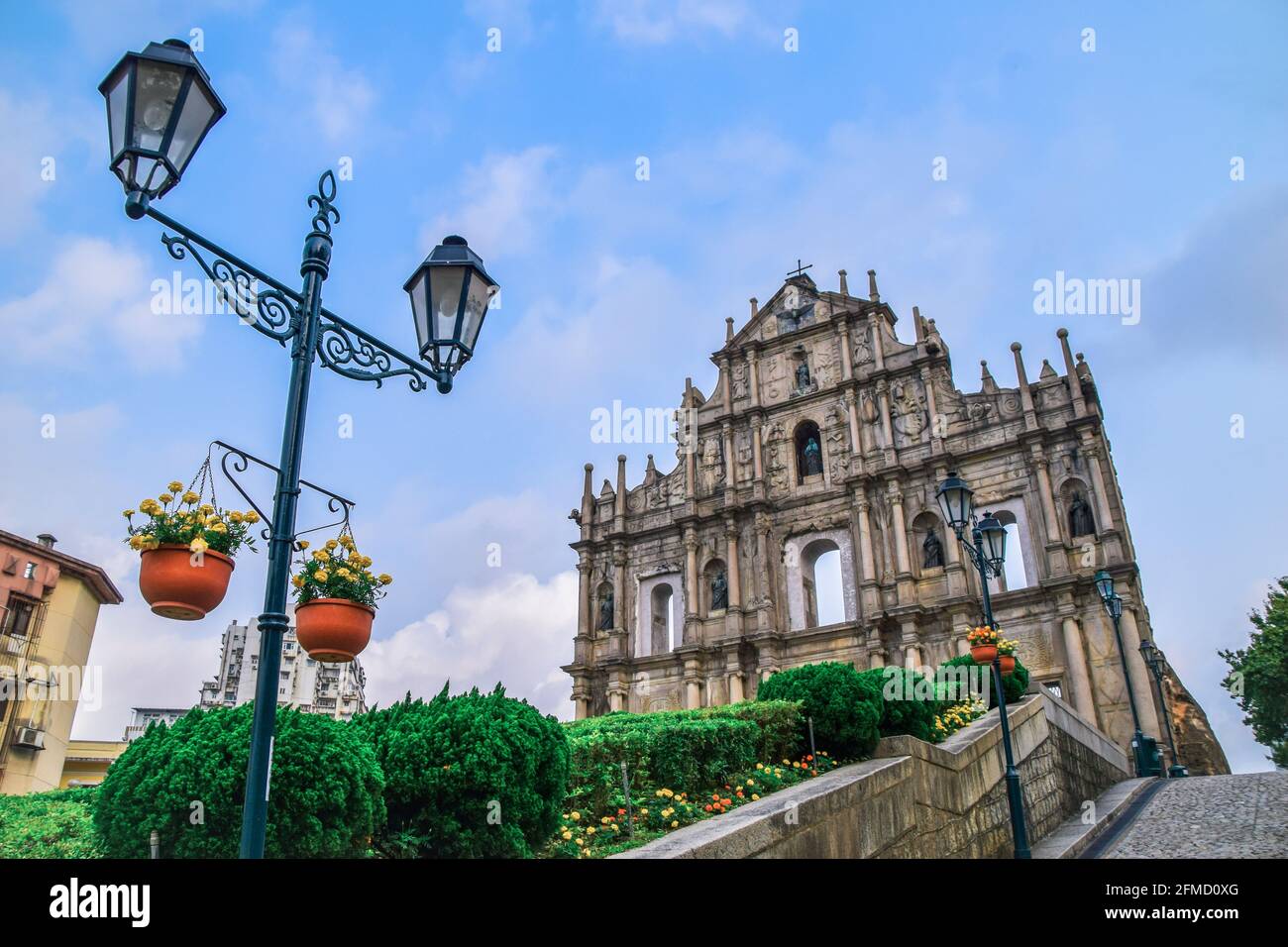 Macao, China - April 2, 2020: Ruins of St. Paul's catholic church built ...