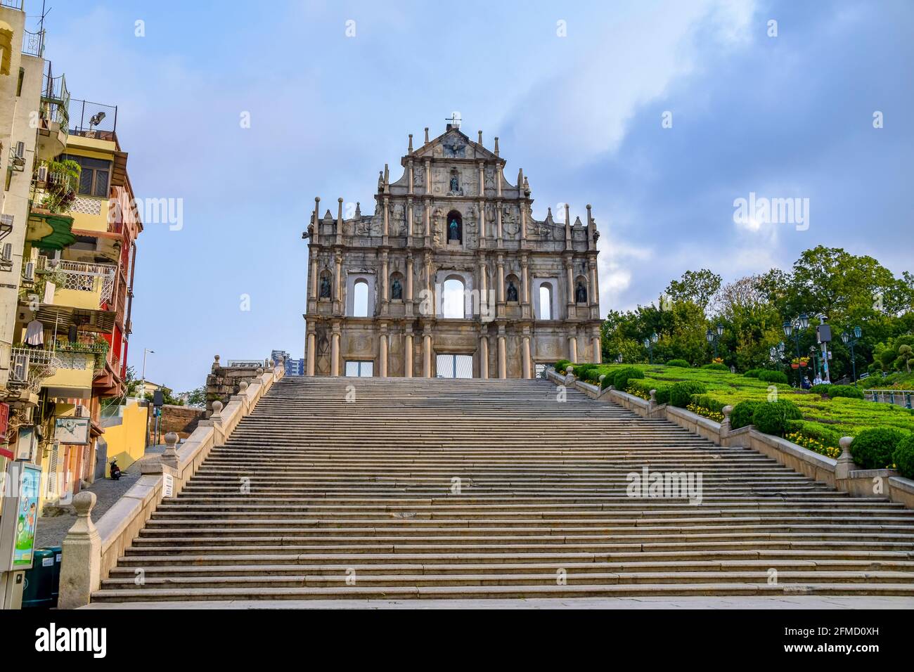 Macao, China - April 2, 2020: Ruins of St. Paul's catholic church built ...