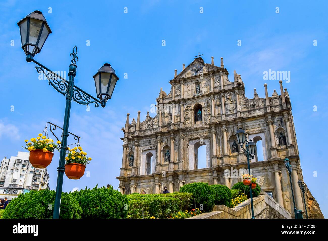 Macao, China - April 2, 2020: Ruins of St. Paul's catholic church built ...