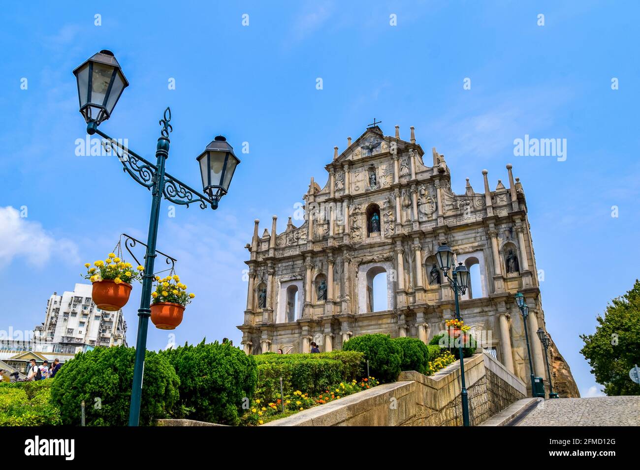 Macao, China - April 2, 2020: Ruins of St. Paul's catholic church built ...