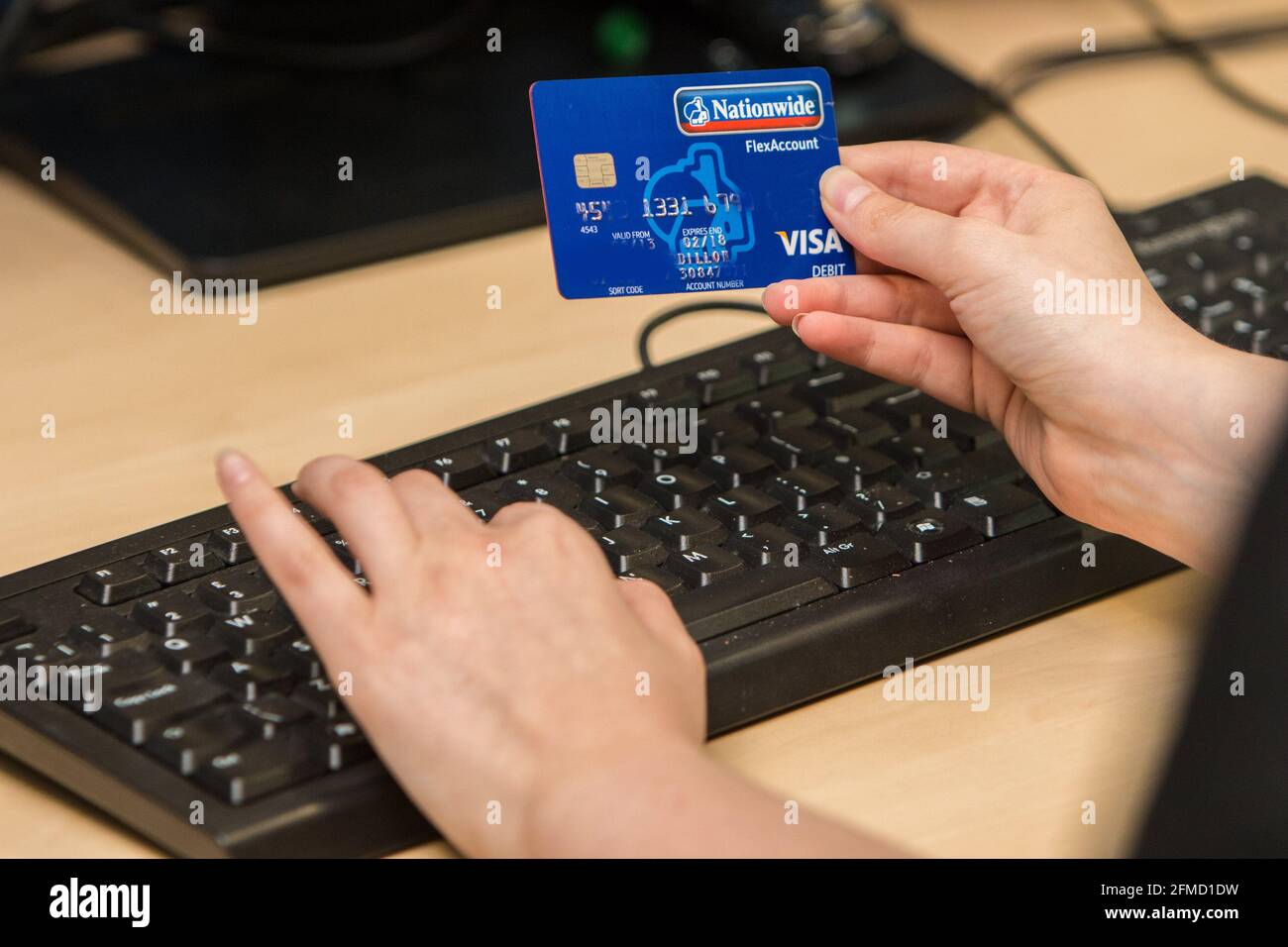 Online credit card purchase Stock Photo - Alamy