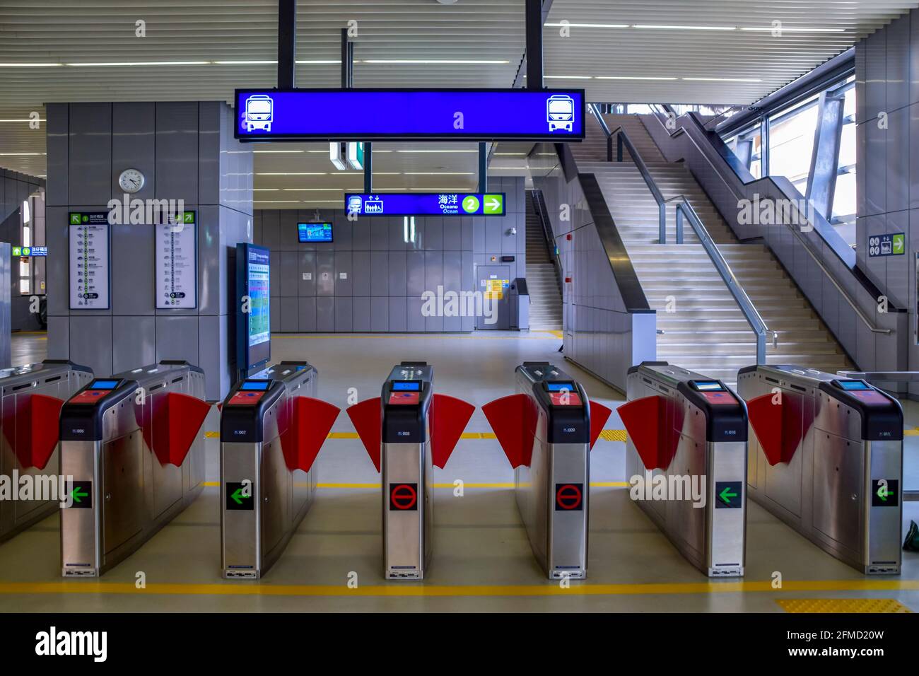 Macau - 2 April 2021: Macau Light Rapid Transit (MLRT) Taipa Line.The ...