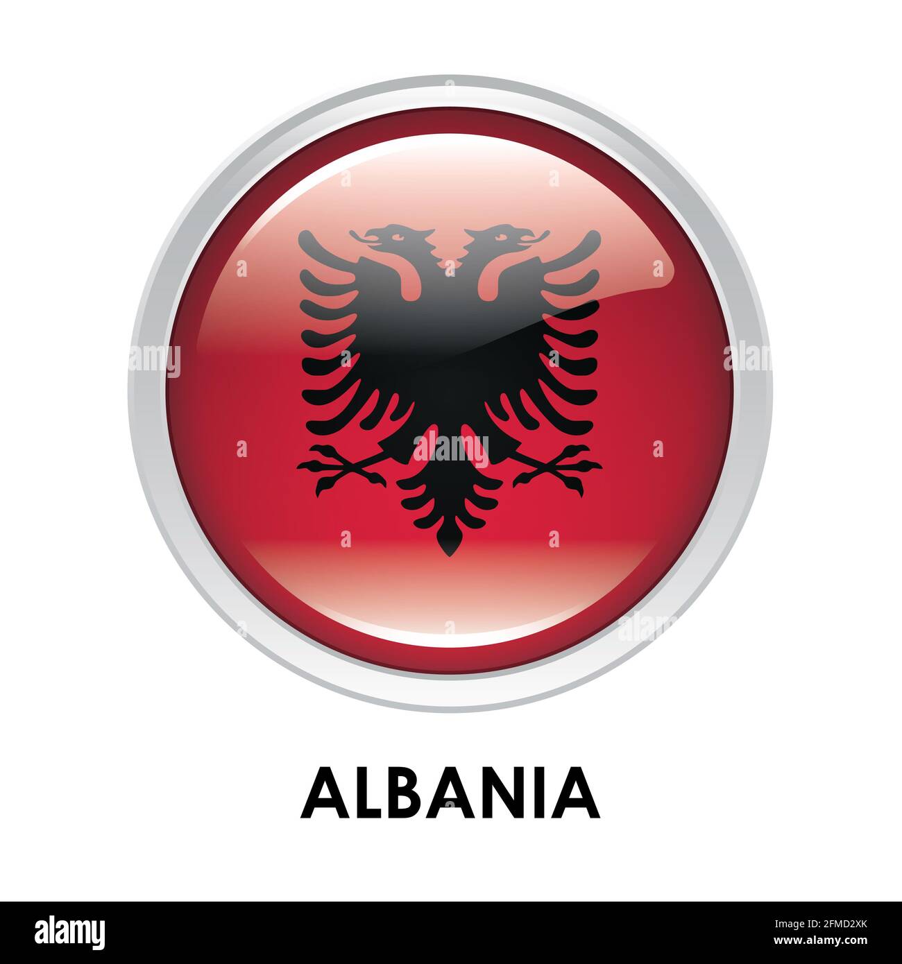 Albania country map Cut Out Stock Images & Pictures - Alamy