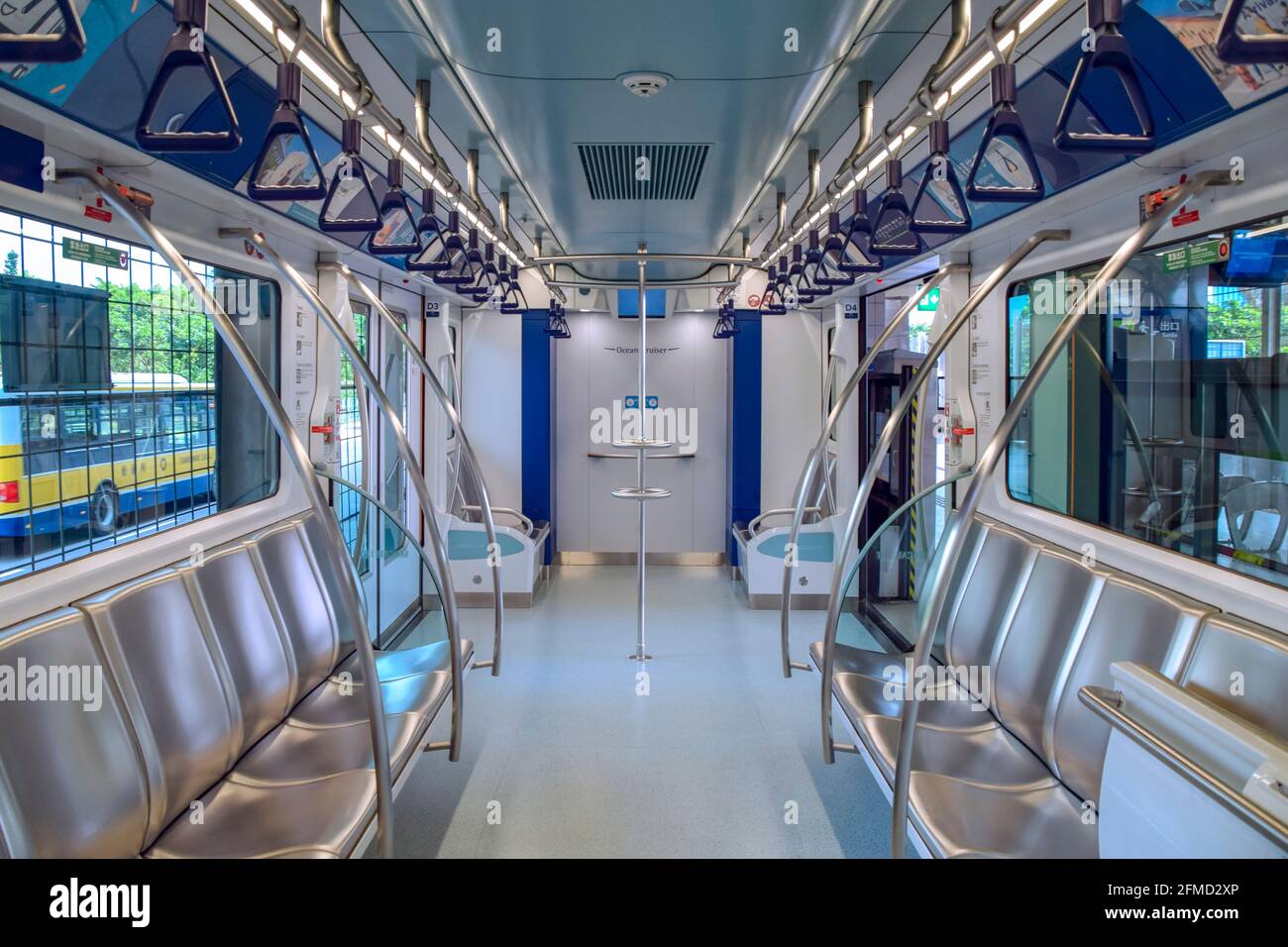 Macau - 2 April 2021: Macau Light Rapid Transit (MLRT) Taipa Line.The ...