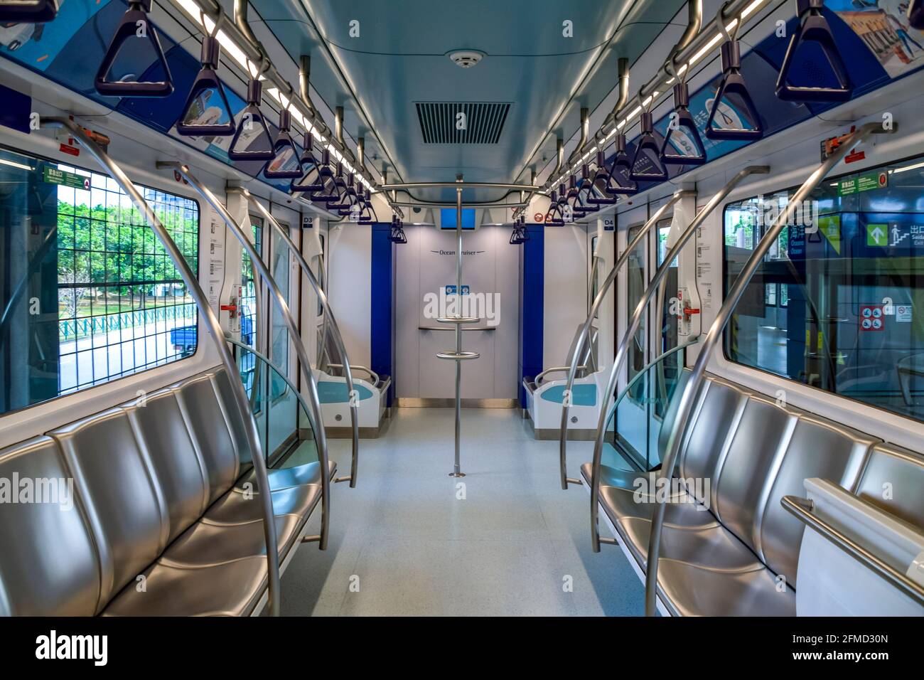 Macau - 2 April 2021: Macau Light Rapid Transit (MLRT) Taipa Line.The ...