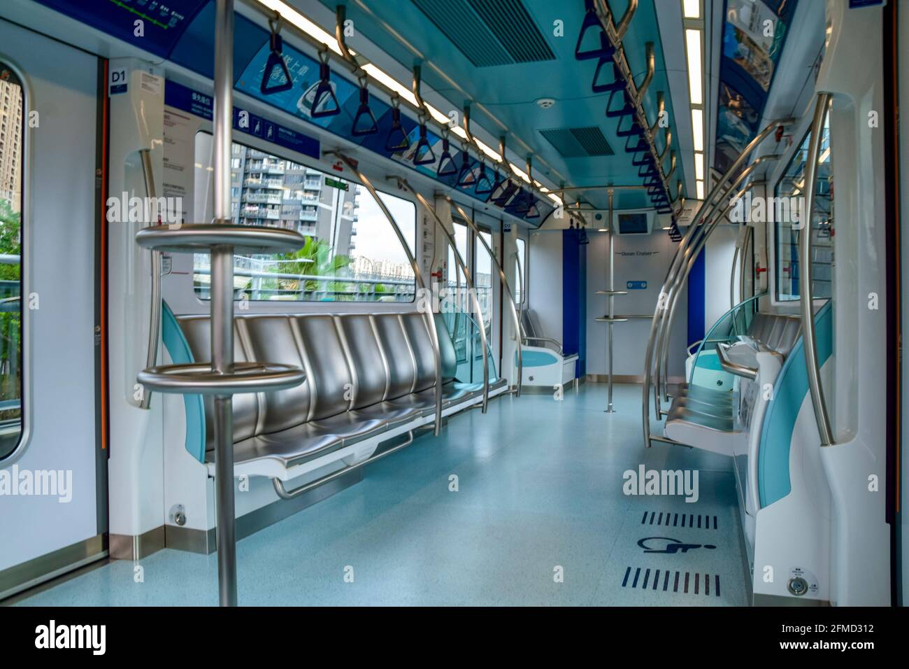 Macau - 2 April 2021: Macau Light Rapid Transit (MLRT) Taipa Line.The ...