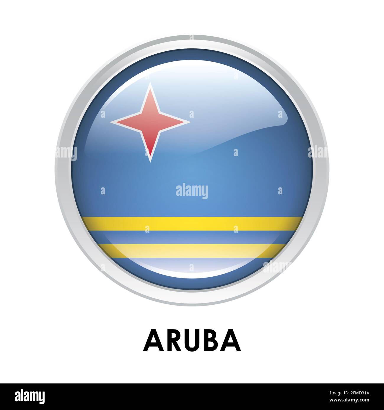 Aruba travel map hi-res stock photography and images - Alamy