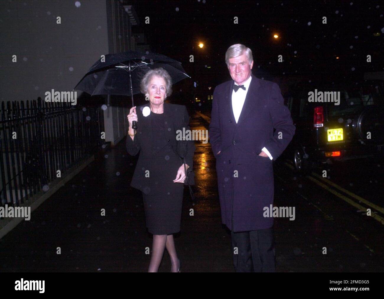 Baroness Thatcher Christmas party at her London office. Cecil Parkinson ...