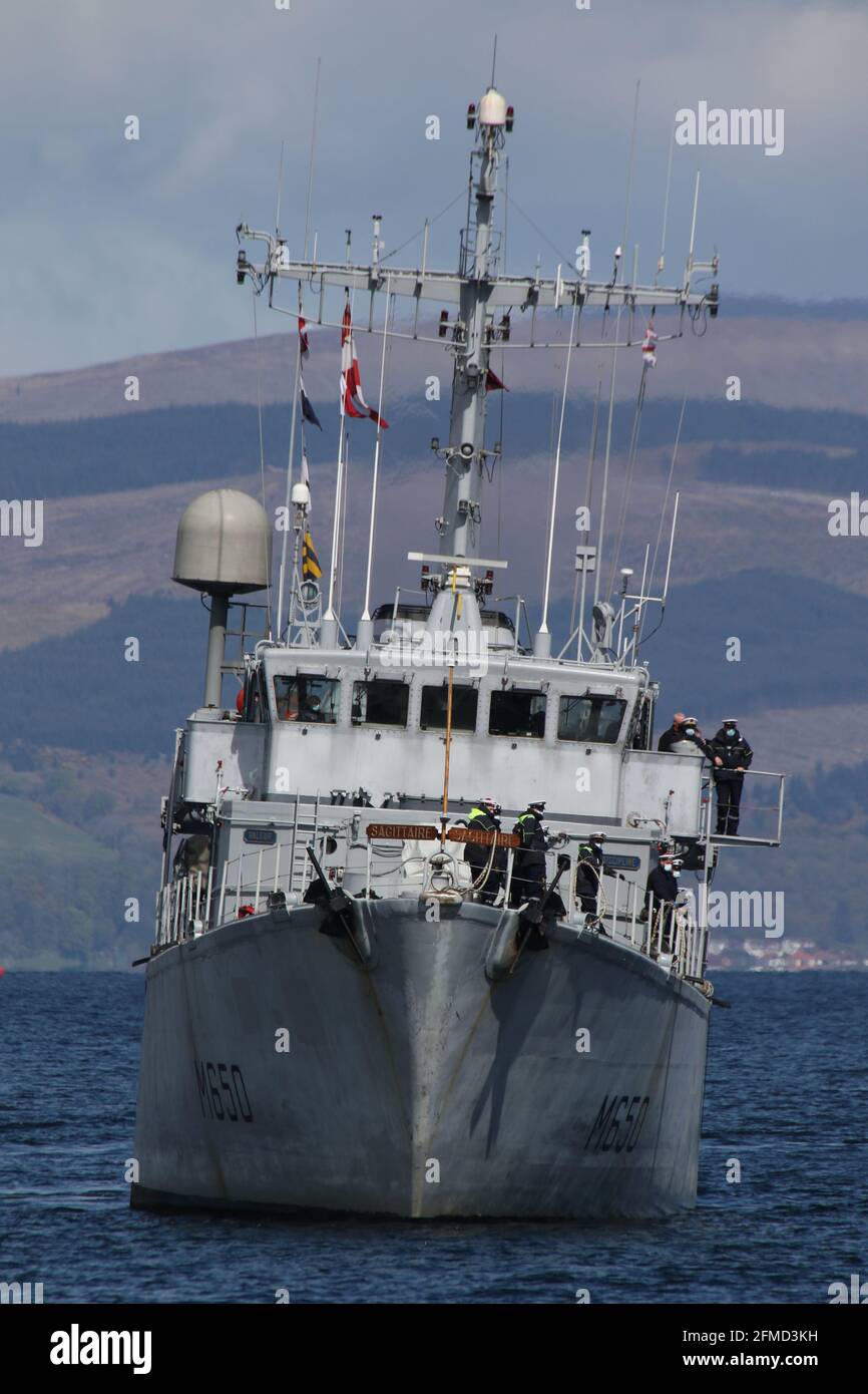 FS Sagittaire (M650), an Eridan-class (or Tripartite) mine ...