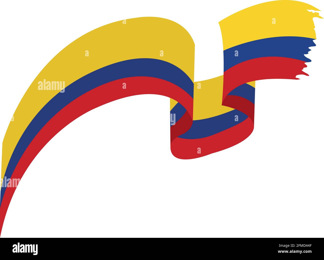 Wavy colombian flag Stock Vector Images - Alamy