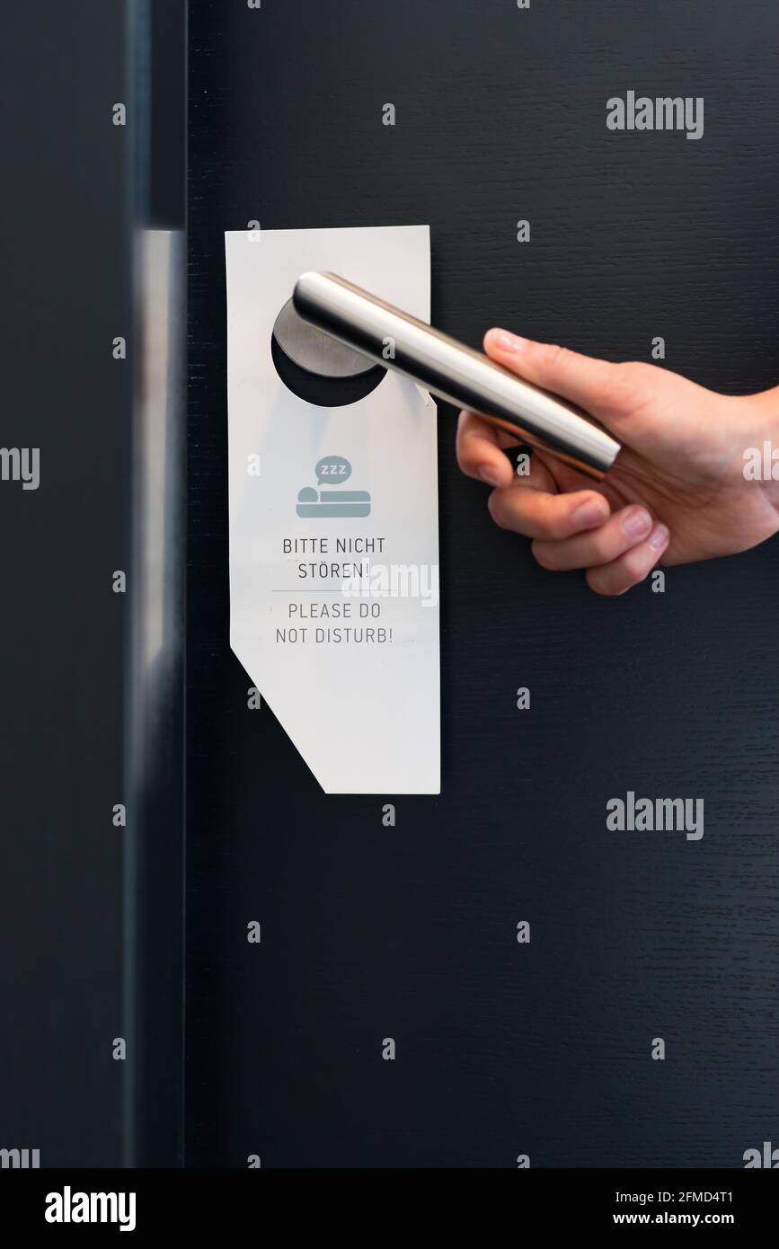 Hotel room service - someone ignores the please do not disturb sign on ...