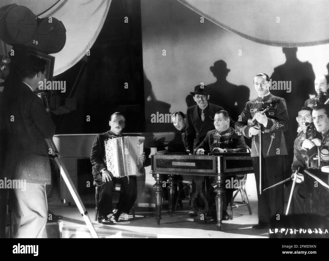 Director TIM WHELAN (middle in hat) poses with Hungarian Night Club ...