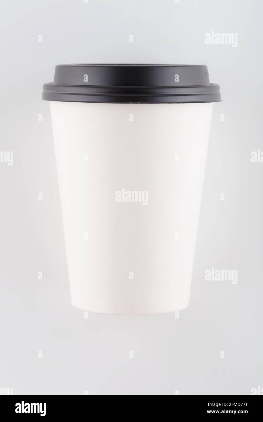 Paper Take away coffee cup on a white background Stock Photo - Alamy