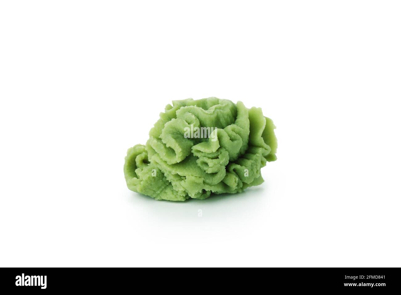 Tasty green wasabi isolated on white background Stock Photo - Alamy
