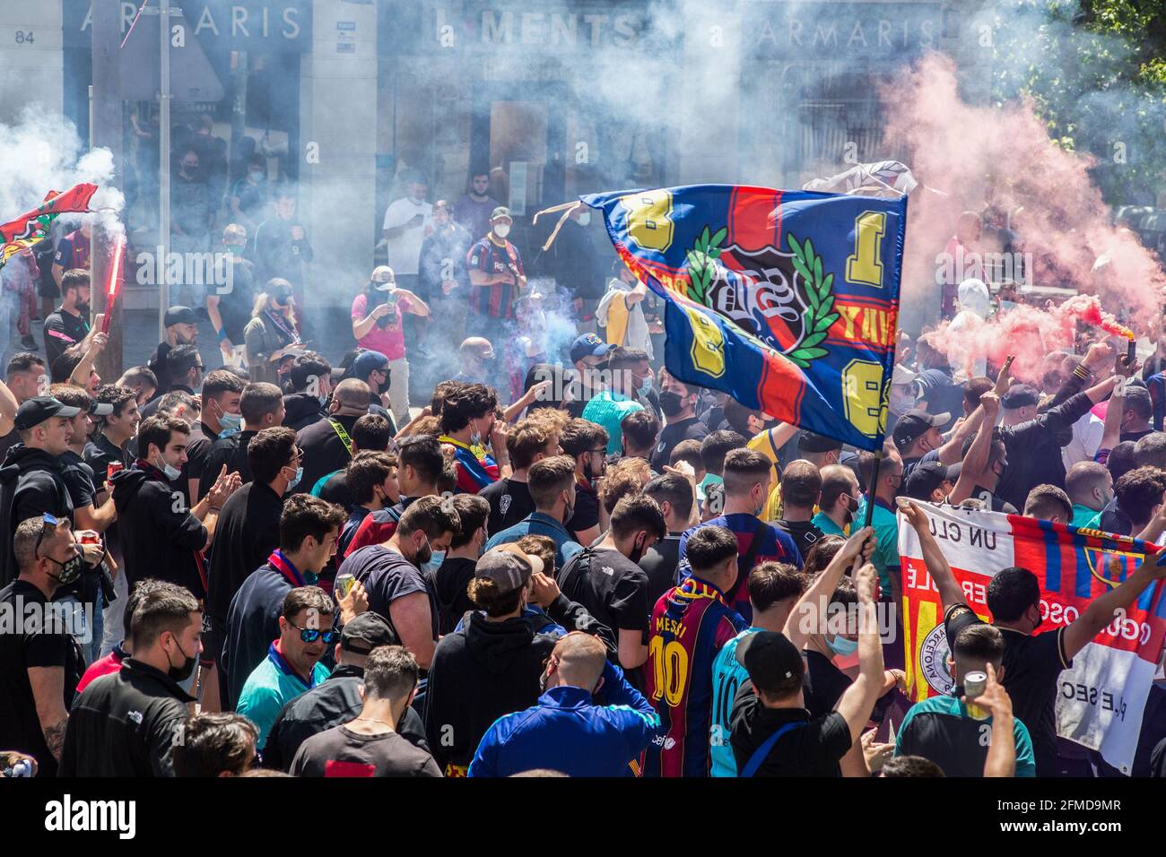 Football ultras flares hi-res stock photography and images - Alamy
