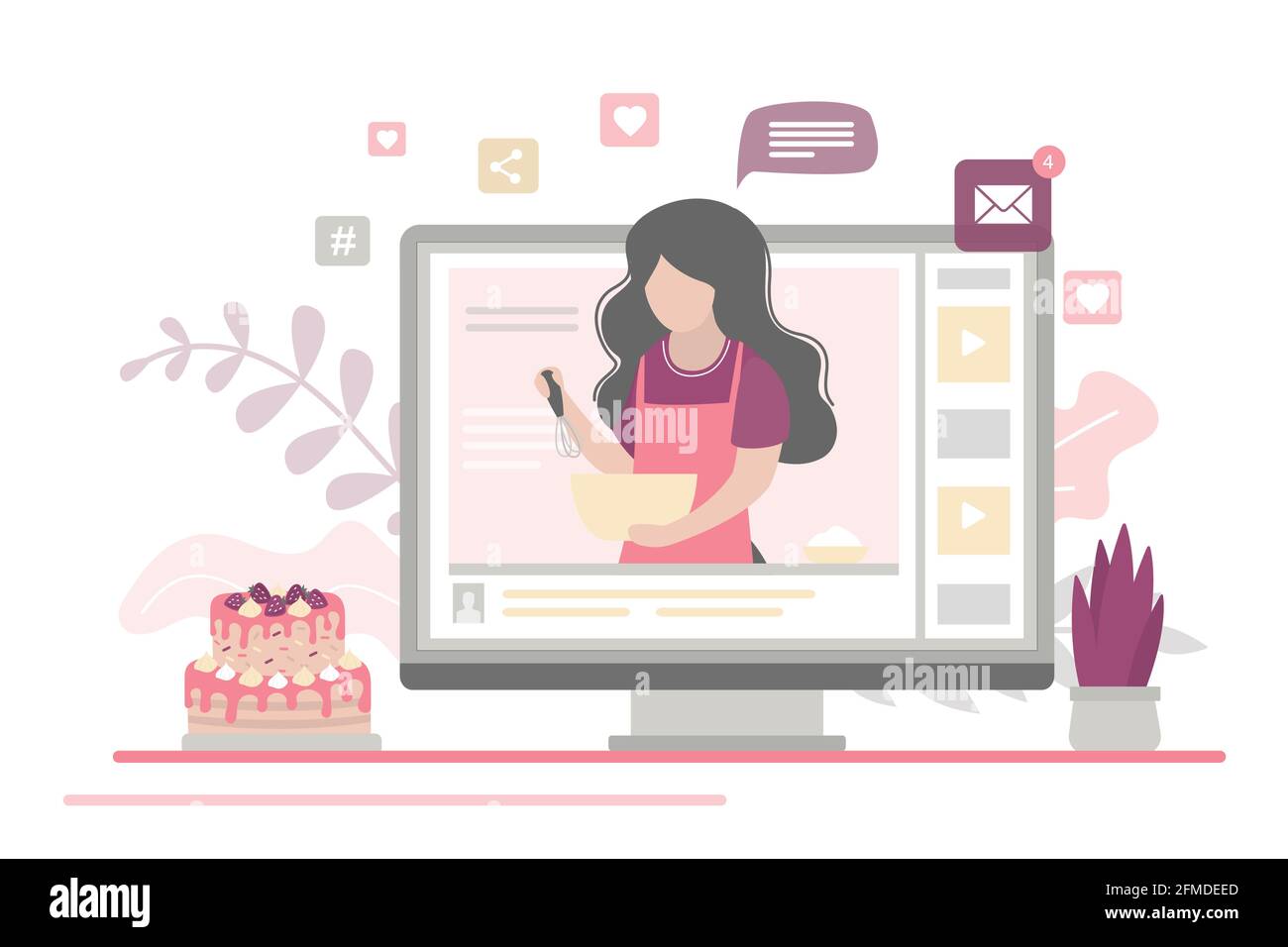 Recipe channel Stock Vector Images - Alamy