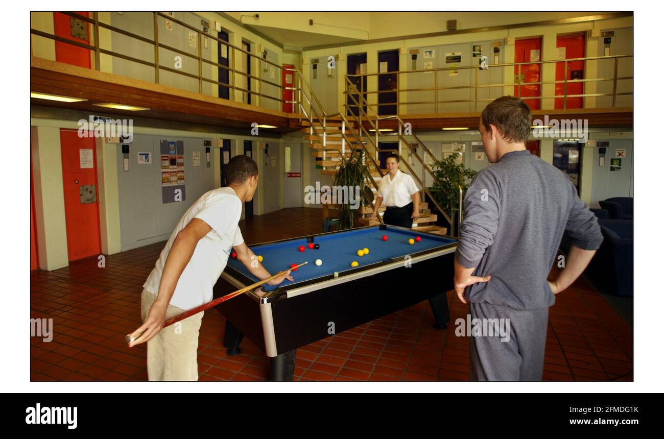 Feltham Young Offenders institute....pic David Sandison 13/8/2004 Stock ...