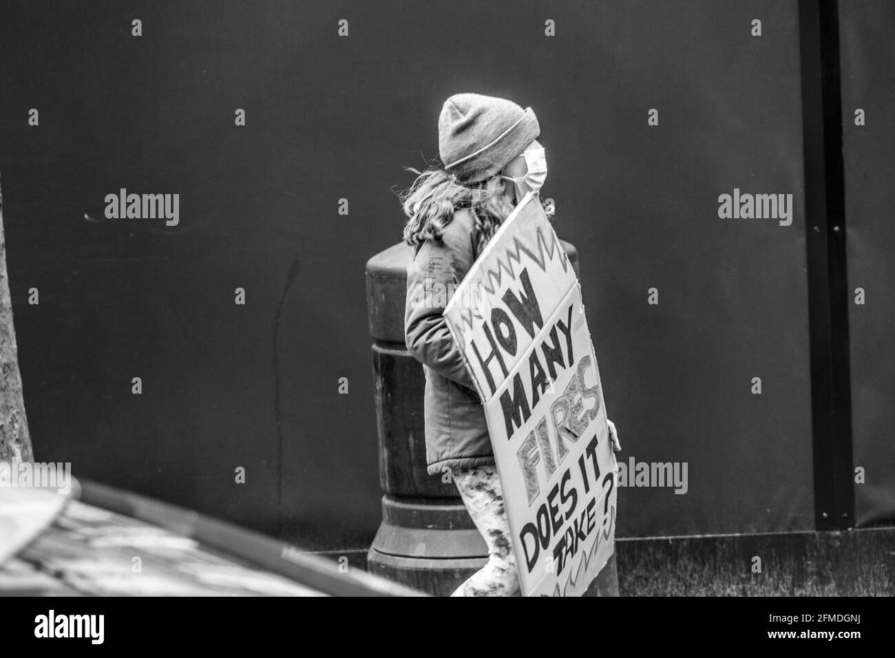Cladding after fire Black and White Stock Photos & Images - Alamy