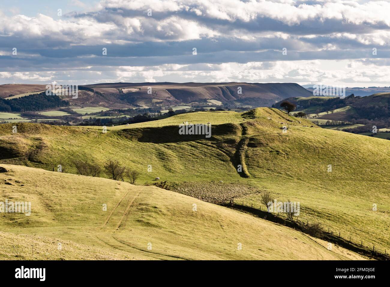 The Iron Age settlement of Graig Fawr in the Welsh borders (near ...