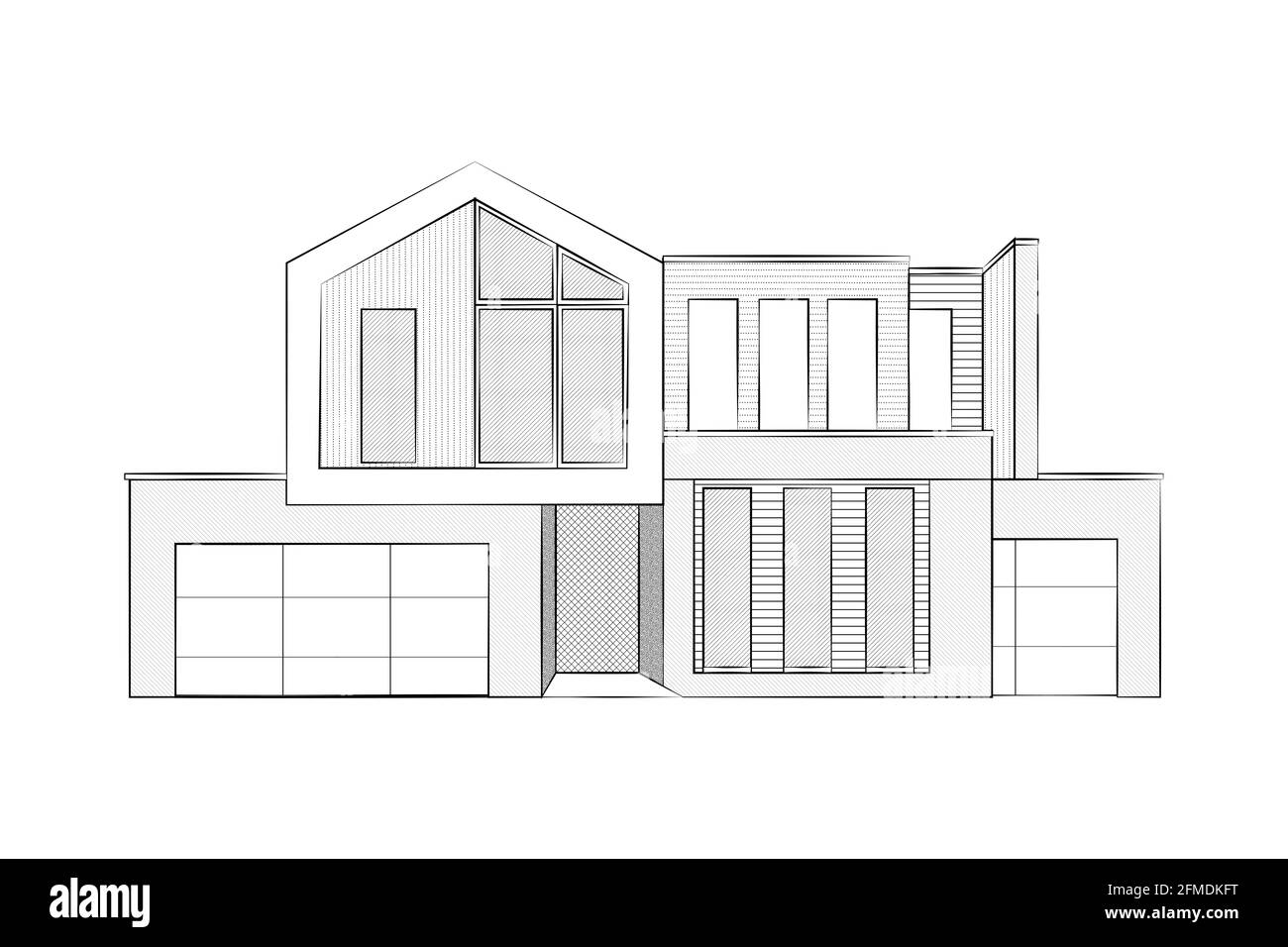 Modern House Drawing