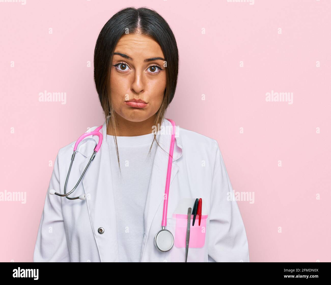 Sad crying female nurse hi-res stock photography and images - Alamy