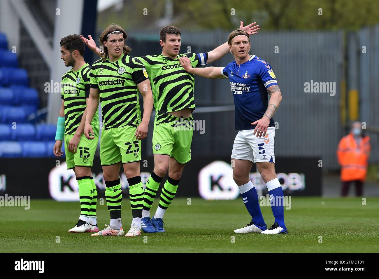 Oldham, UK. 08th May, 2021. OLDHAM, UK. MAY 8TH Oldham Athletic's Carl ...