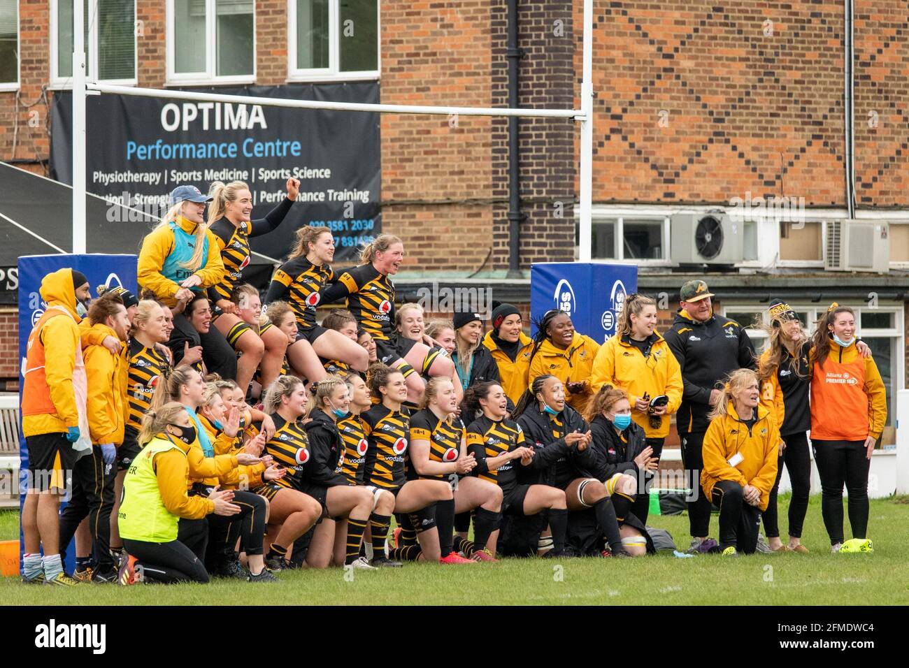 London, UK. 08th May, 2021. Wasps Ladies after the Allianz Premier 15s ...