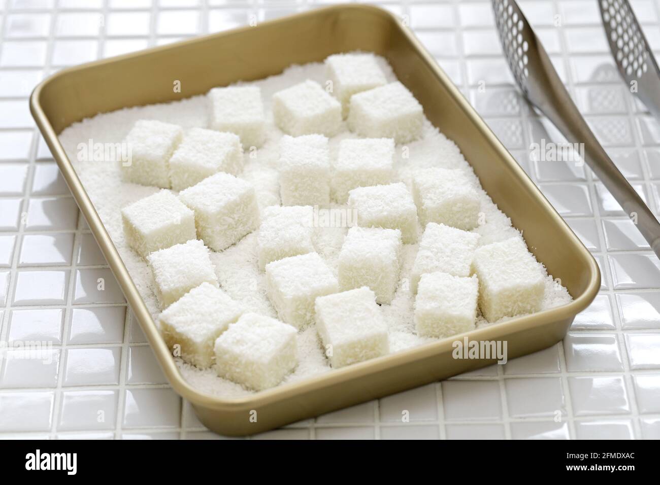 homemade coconut milk pudding, chinese dim sum dessert Stock Photo - Alamy