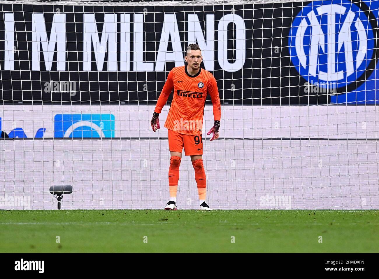 Milano, Italy. 08th May, 2021. Ionut Radu of FC Internazionale looks on ...