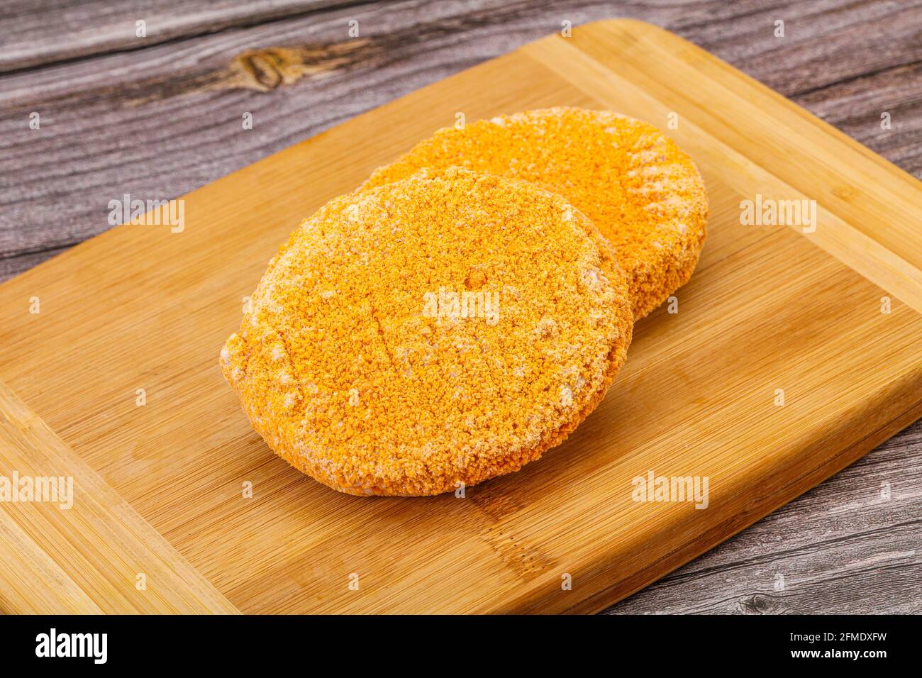 Raw homemade chicken cutlet for roast Stock Photo - Alamy
