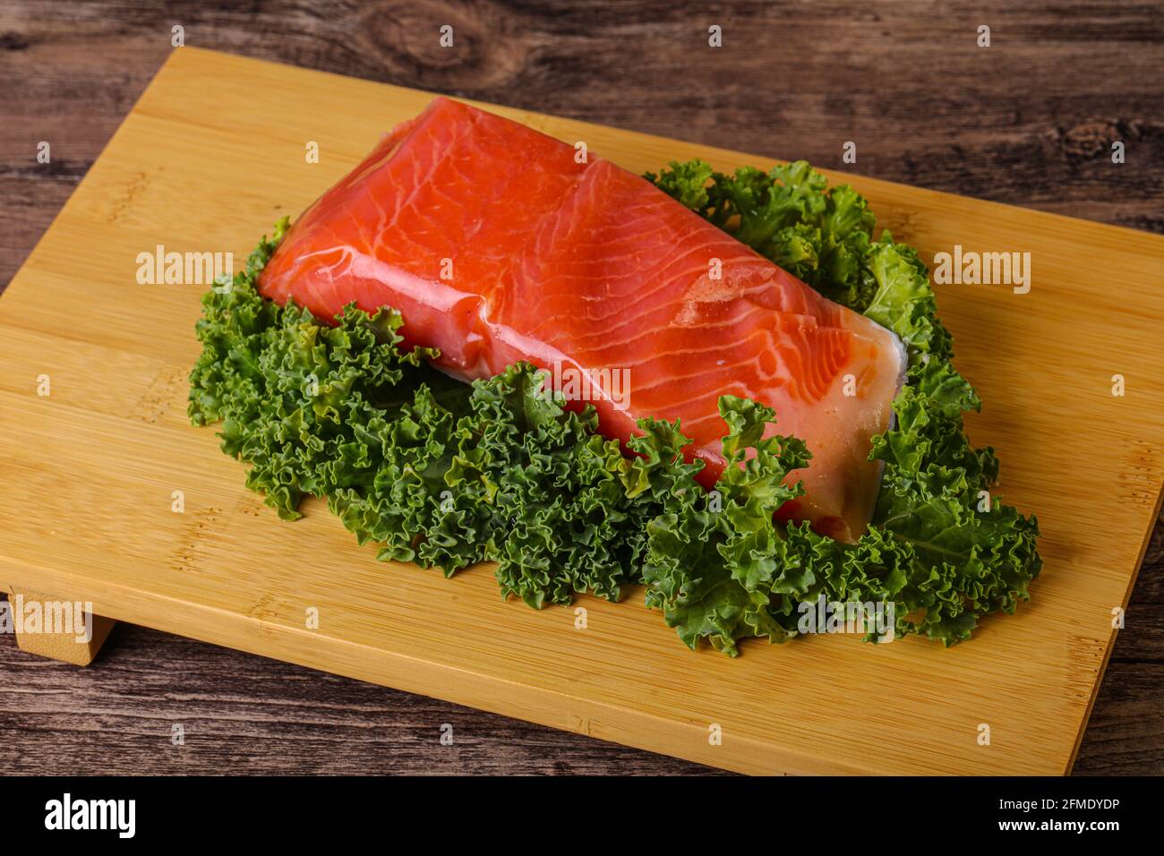 Tasty Salmon fillet slice for cooking Stock Photo - Alamy