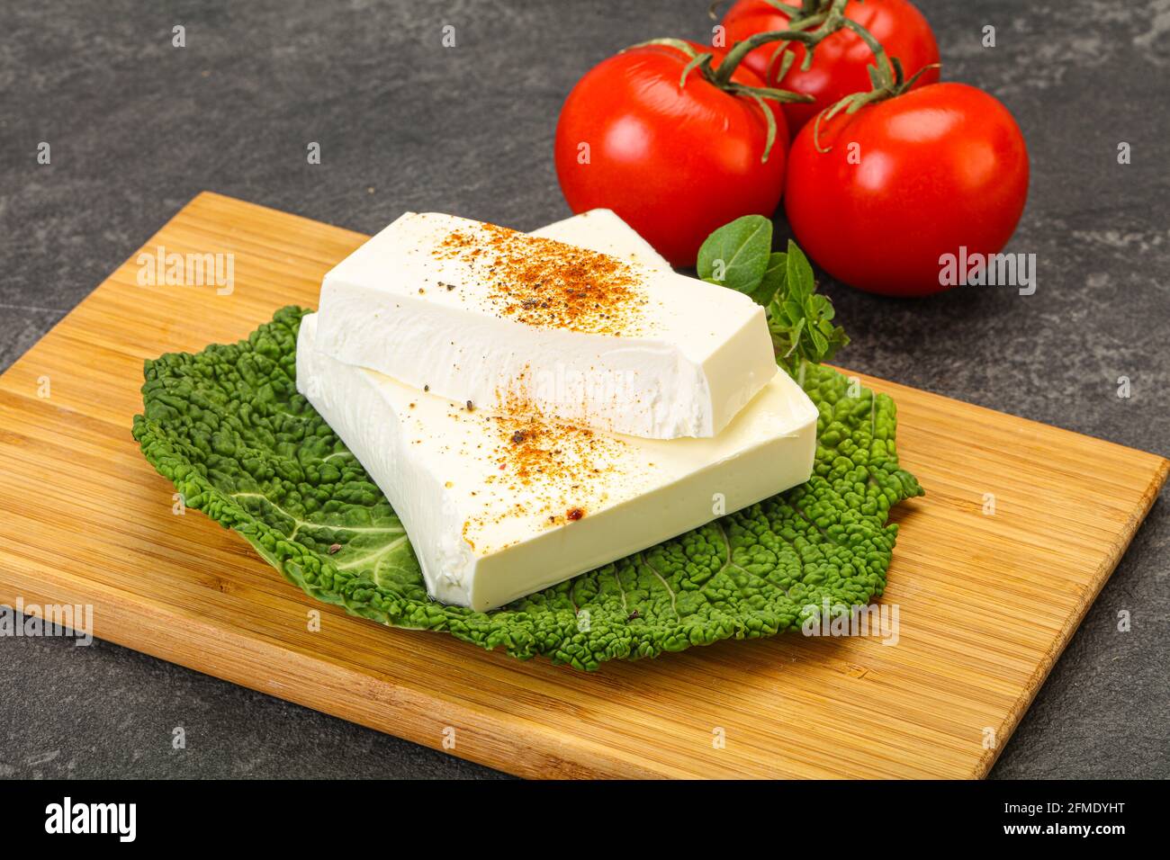 Greek Feta soft cheese for salad Stock Photo - Alamy