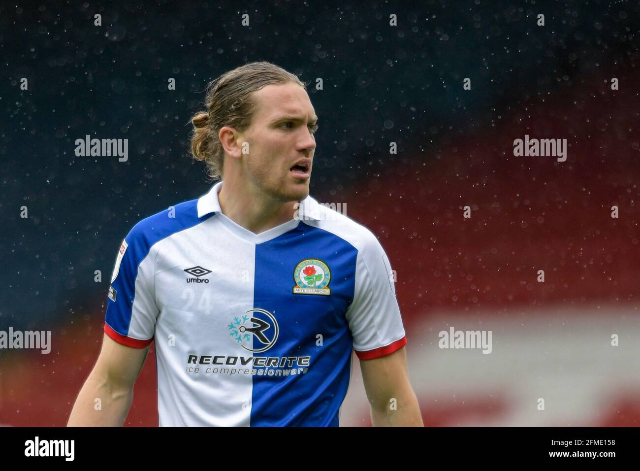 Sam Gallagher #9 of Blackburn Rovers in action during the game Stock ...