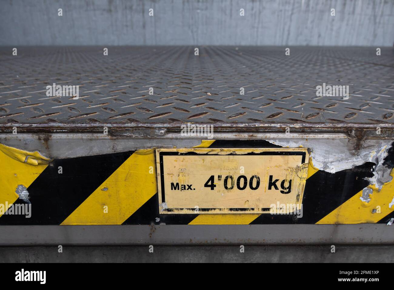 Dietikon, Switzerland - November 24, 2020: Industrial scale with a ...