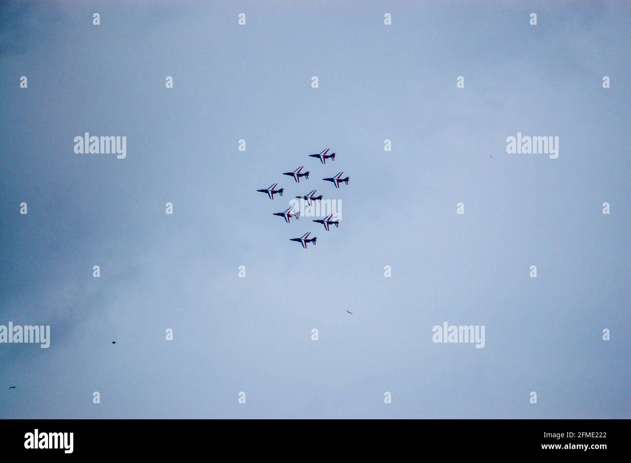 French air force jets Aerobatic display team Alpha jets Stock Photo - Alamy