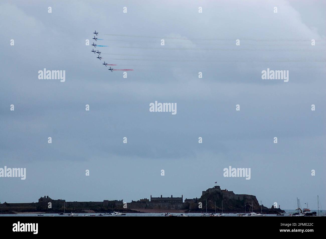 French air force jets Aerobatic display team Alpha jets Stock Photo - Alamy