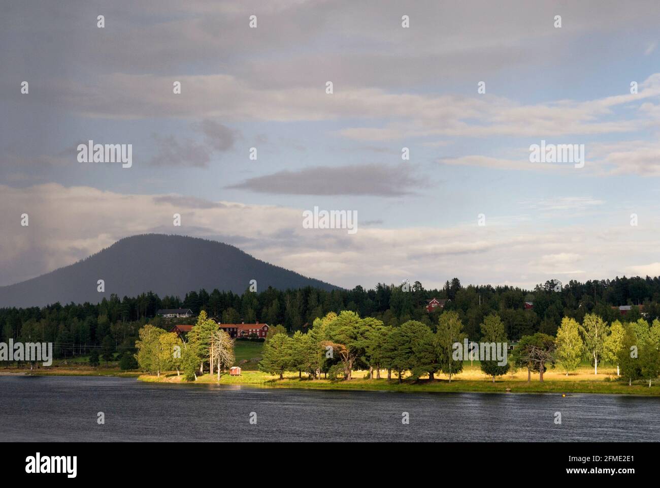 Ljusnan river near the Swedish village Jarvso Stock Photo - Alamy