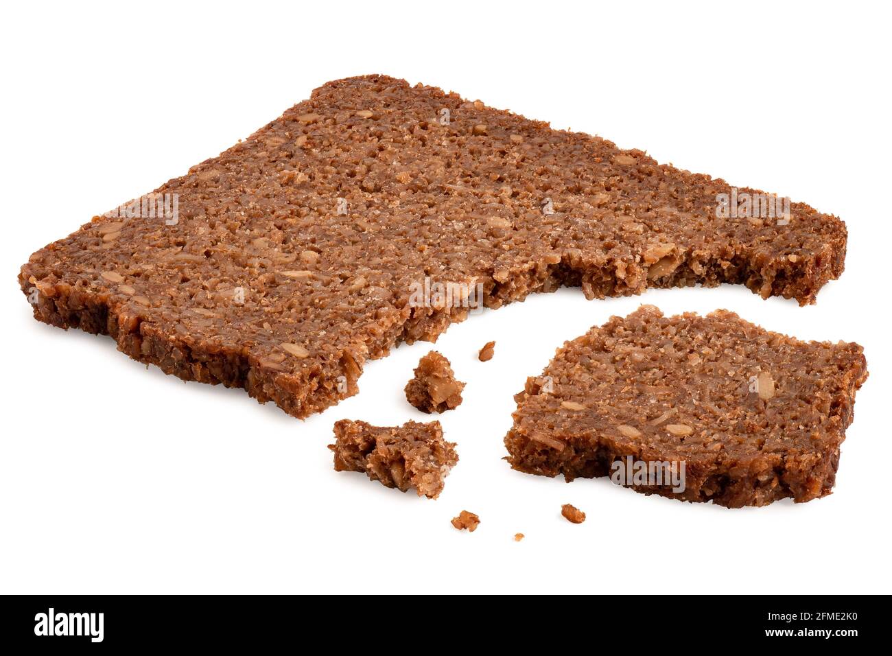 Bread eaten isolated on Cut Out Stock Images & Pictures - Alamy