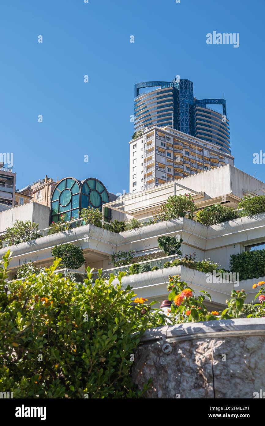 Monte Carlo, Monaco - July 4, 2020: The miniature principality of ...