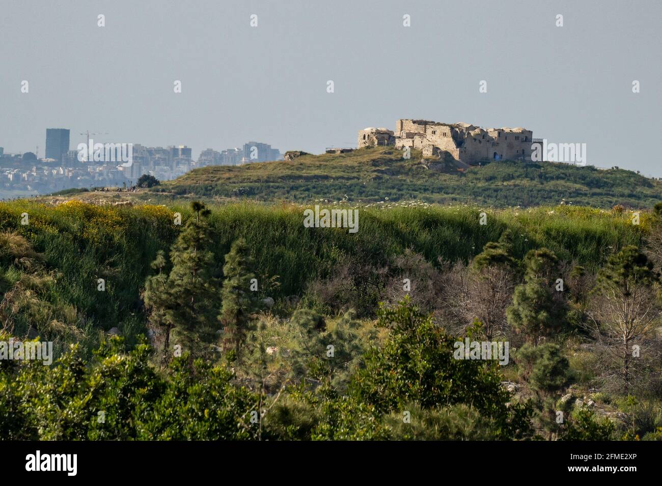 Rosh HaAyin, Israel - March 29th, 2021: The ancient historic building ...