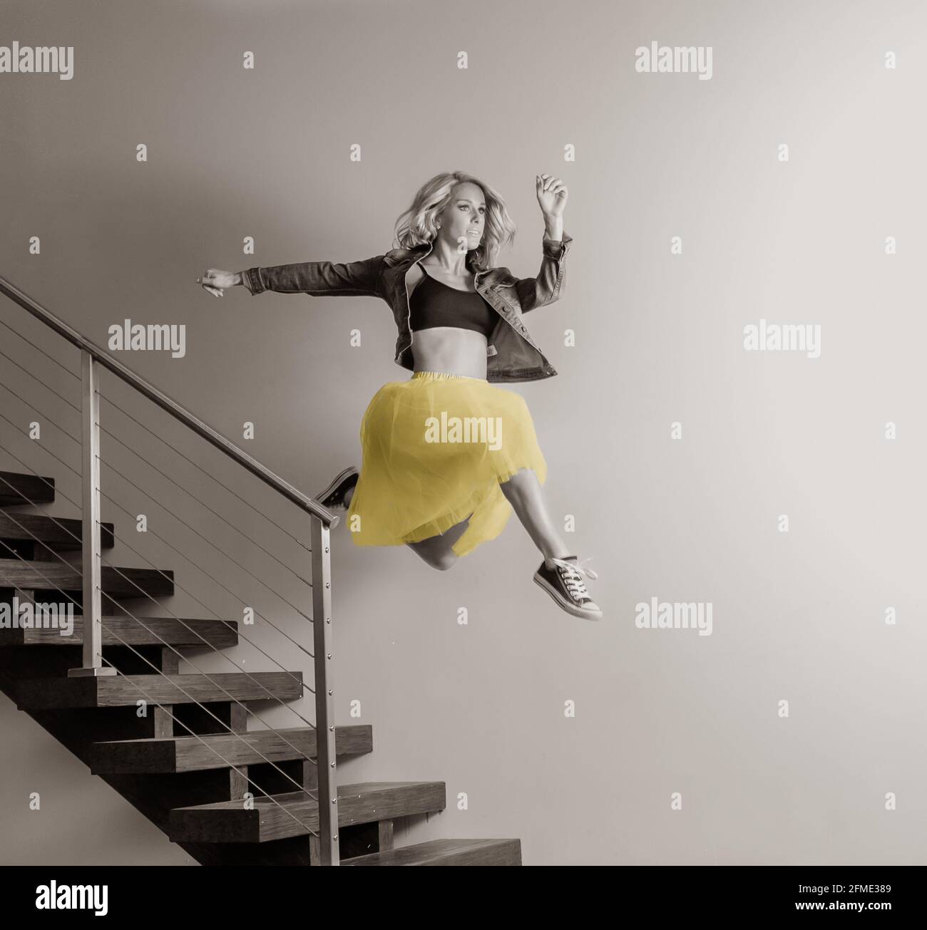 Flying dance woman hi-res stock photography and images - Alamy