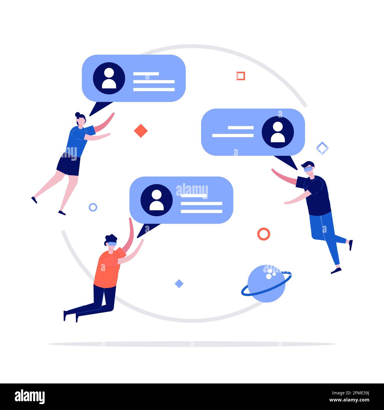 Virtual reality communication hi-res stock photography and images - Alamy