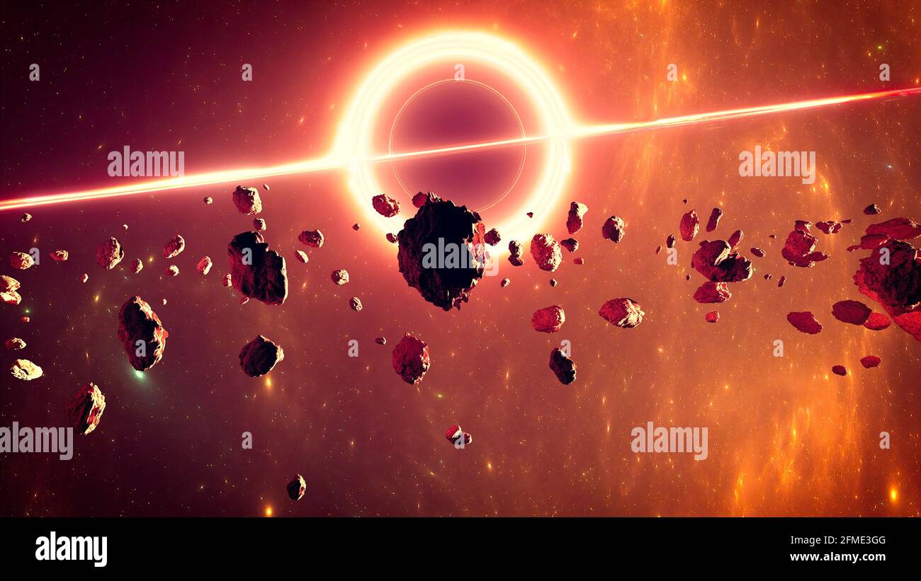 Supermassive Black Hole Event Horizon