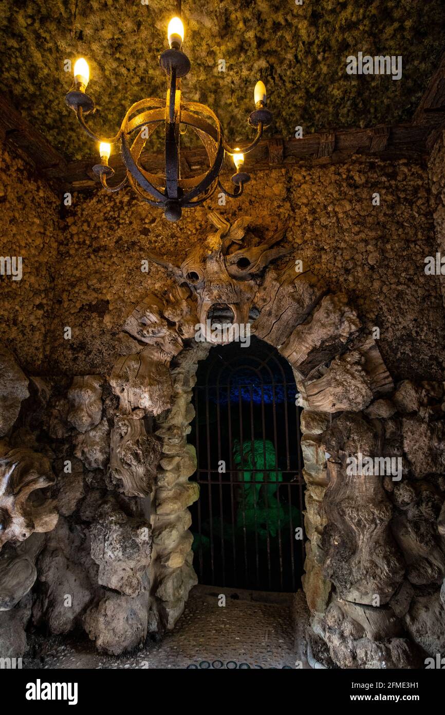 Kent, UK - May 1st 2021: Inside the Grotto at Leeds Castle in Kent, UK ...